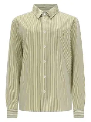Saint Laurent Camicia Cassandre - Green