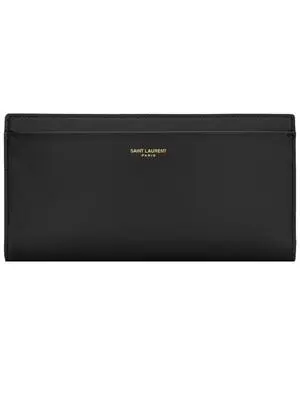 Saint Laurent Portafoglio Con Zip - Black