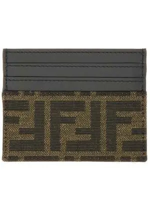 Fendi Leather Card Holder