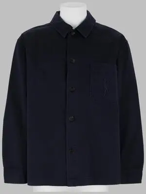 Saint Laurent Overshirt Cassandre - Blue