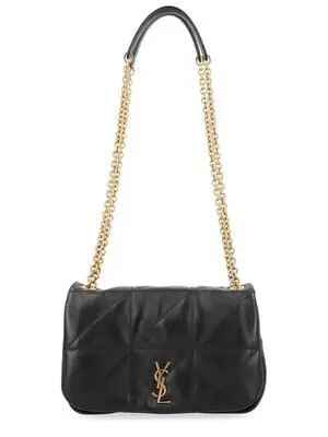 Saint Laurent Jamie Mini Quilted Lambskin Bag - Black