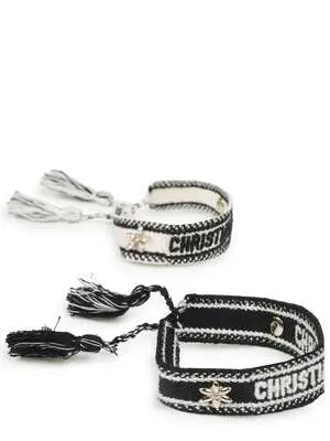 Dior Set Di Due Bracciali Con Logo - Multicolor
