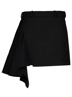 Givenchy Wool Mini Skirt With Slit