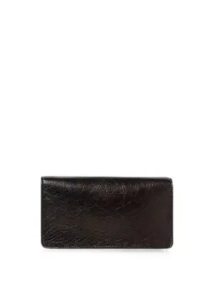 Fendi Wallet On Chain Tube In Crackled Leather