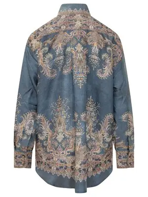 Zimmermann Valiant Silk Paisley Shirt