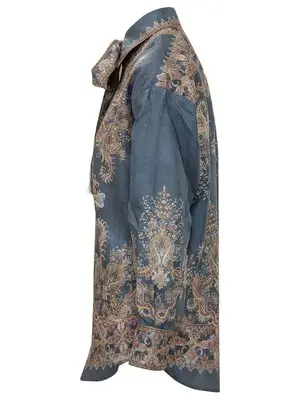 Zimmermann Valiant Silk Paisley Shirt