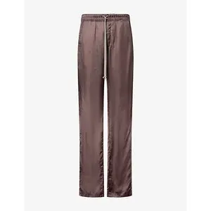 Rick Owens Dietrich Drawstring Satin Trousers