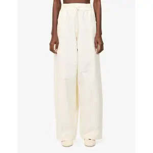 Bottega Veneta Compact Drawstring Toile Cotton Trousers