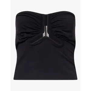 Rick Owens Alannah Cut-out Jersey Bustier Top
