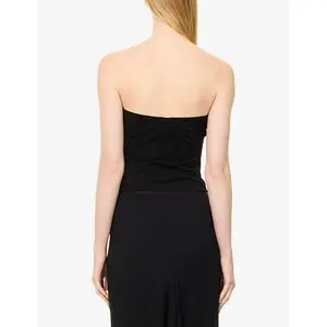 Rick Owens Alannah Cut-out Jersey Bustier Top