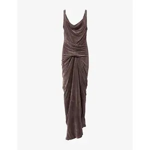 Rick Owens Strutter Draped Velvet Gown