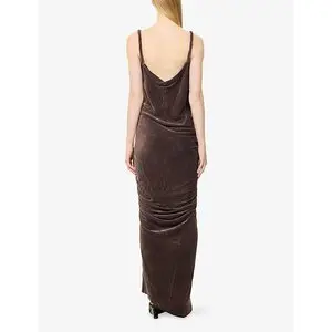Rick Owens Strutter Draped Velvet Gown