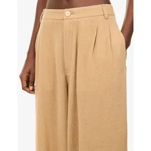 DARKPARK Phebe Wide-leg Cashmere Wool Trousers