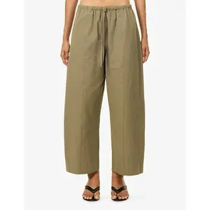 Dissh Scout Barrel-leg Cotton Trousers