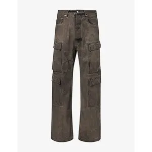 Rick Owens Double Cargo Patch-pocket Denim Jeans