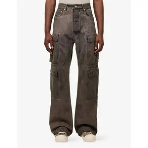 Rick Owens Double Cargo Patch-pocket Denim Jeans