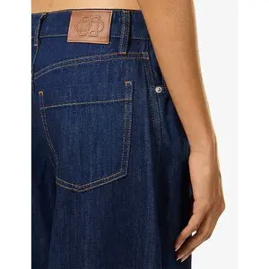 Simkhai Etienne Barrel-leg Denim Jeans