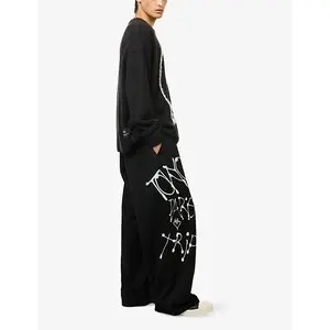 ADIDAS Y-3 Graphic-print Wool-blend Jogging Bottoms