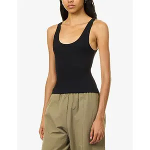 Dissh Phoebe Scoop-neck Cotton-blend Tank Top