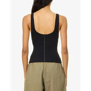 Dissh Phoebe Scoop-neck Cotton-blend Tank Top