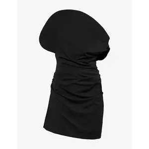 Simkhai Stefi Draped Stretch-crepe Mini Dress
