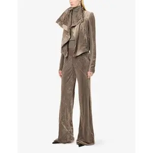 Rick Owens Bias Wide-leg Velvet Trousers
