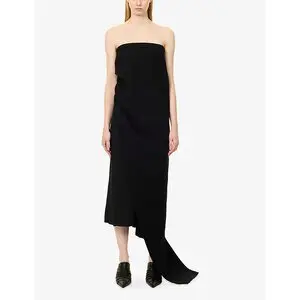 Rick Owens Lido Asymmetric Woven Top