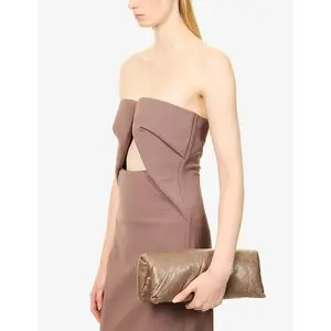 Rick Owens Soft Elongated Leather Clutch Bag