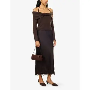 Simkhai Cambria Off-shoulder Wool-blend Top