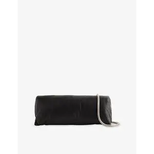 Rick Owens Soft Elongated Leather Clutch Bag - Black