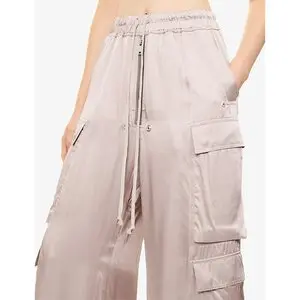 Rick Owens Cargobelas Wide-leg Satin Trousers