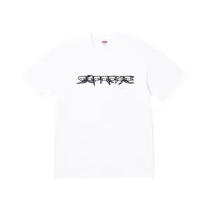 Supreme Skulls Spellout Tee - White