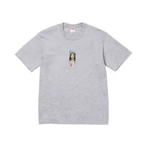 Supreme Prayer Card Box Logo Tee 'heather - Grey