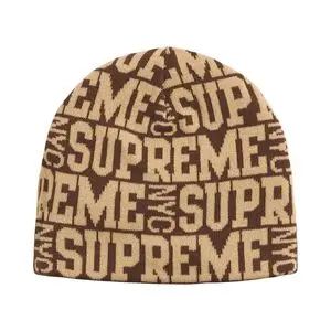 Supreme Reversible Camo Beanie - Brown