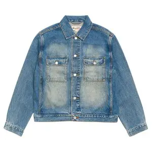 StÜssy Denim Trucker Jacket 'dark Wash Indigo