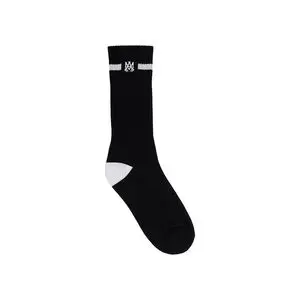 Amiri Ma Embroidery Patch Socks 'black/white