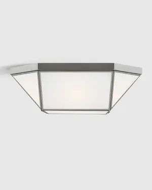 Quince Geometric Steel Flush Mount