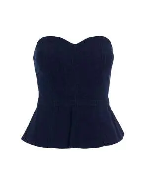 LEVI'S Strapless Sweetheart Neckline Denim Bustier Top