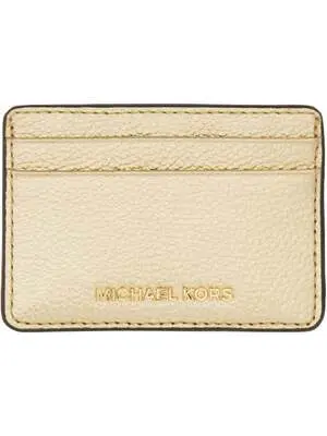 Michael Kors Logo Mini Card Holder - Gold