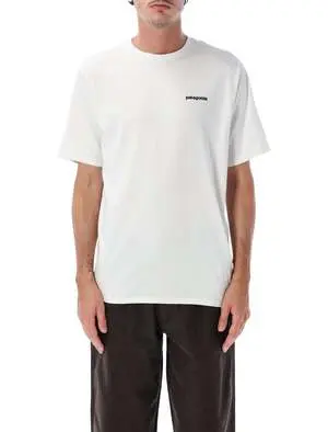 Patagonia P-6 Logo Responsibili-tee Recycled Cotton Blend T-shirt - Bianco