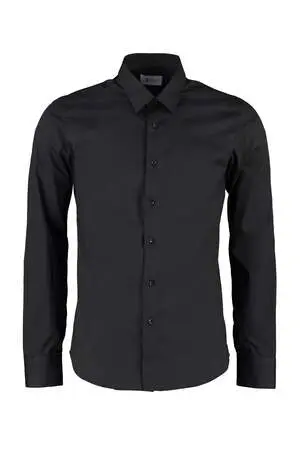 THE ALPHABET The Stretch Cotton Shirt - Black