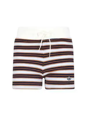 Adidas 100% Cotton Trousers With Allover Pattern - Multicolour