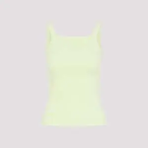 PANGAIA Ribbed Square Neck Tank Top