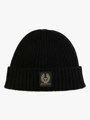 Belstaff Ribbed Wool Beanie With Phoenix Patch