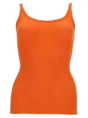 MSGM Elegant Viscose Blend Top - Orange