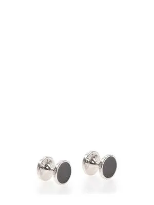 BOSS Cufflinks With Sleek Etched Detail - Black