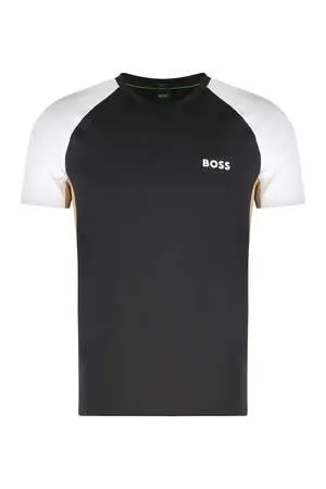 BOSS Tech Fabric Slim Fit T-shirt - Black