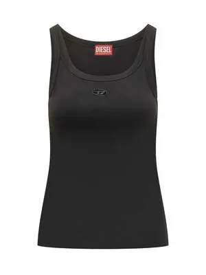 DIESEL® Sleeveless Tank Top With Logo Detail