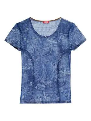 DIESEL® Mini Stylish Casual T-shirt For - Blu