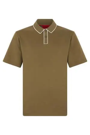 BOSS Classic Cotton Polo Short Sleeve - Khaki